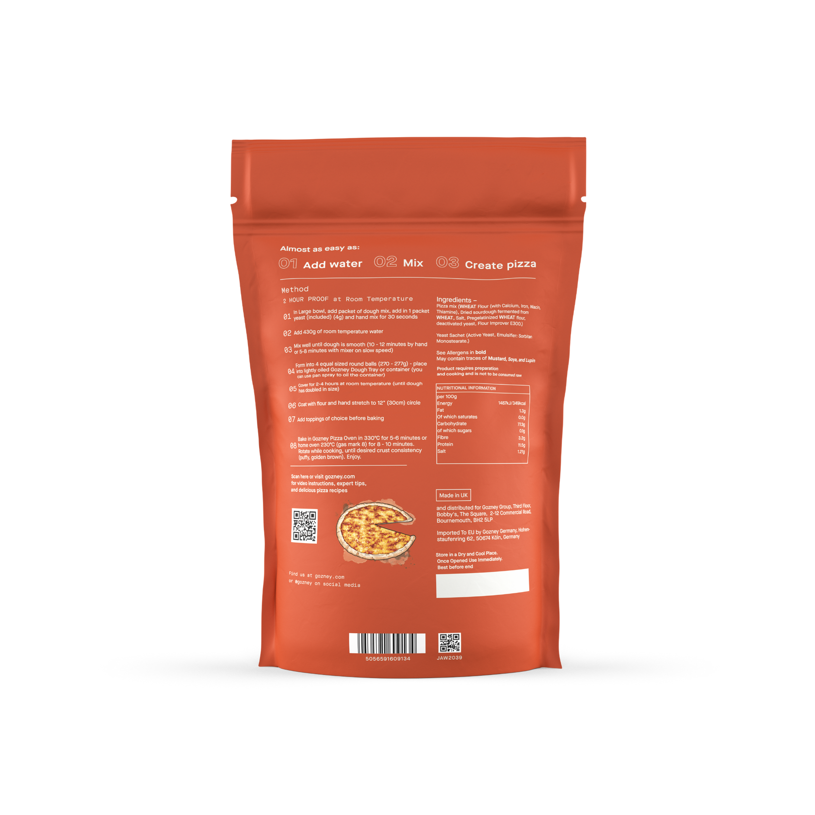 Gozney Classic Pizza Dough Mix | Gozney