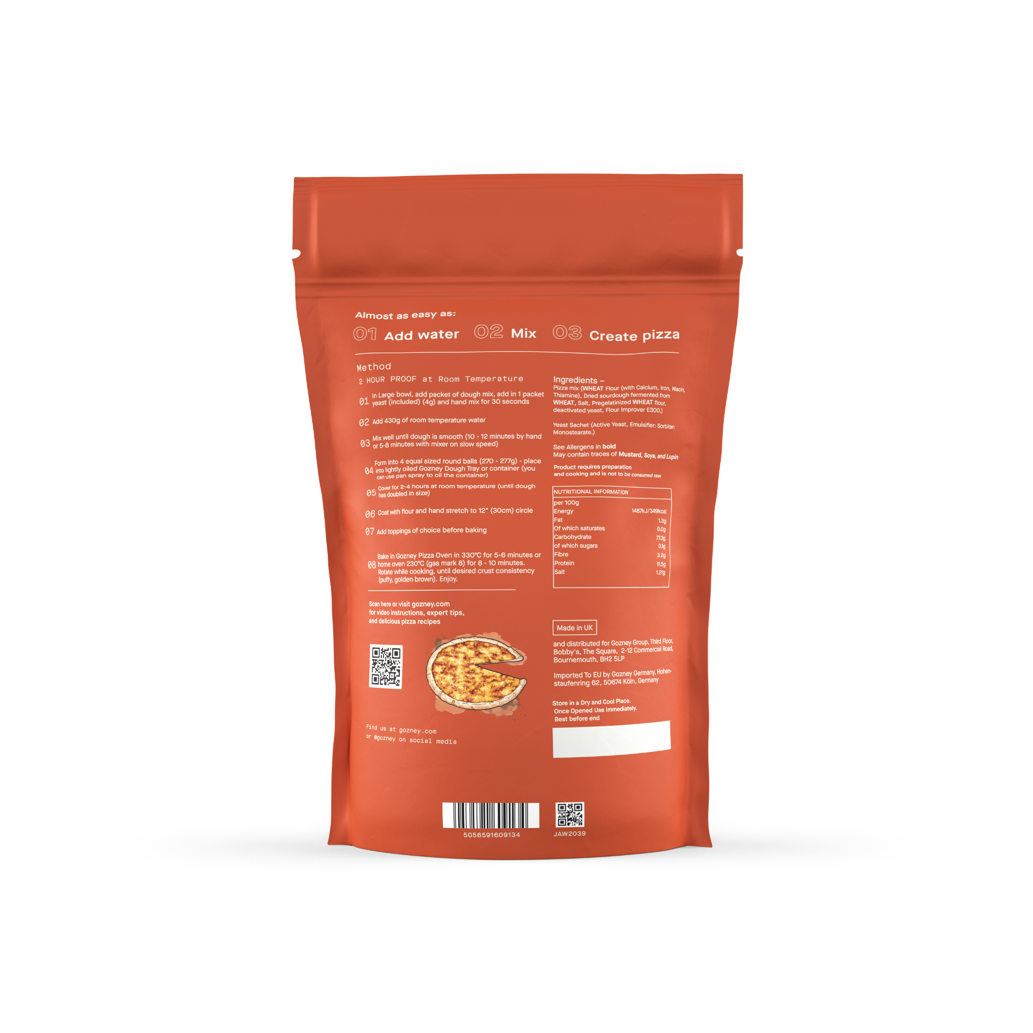 Gozney Classic Pizza Dough Mix | Gozney