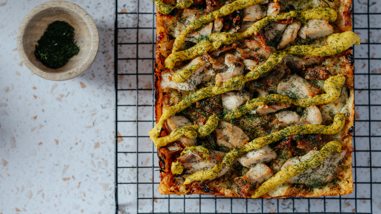 Turkey on Rye Detroit Pizza Recipe | Gozney